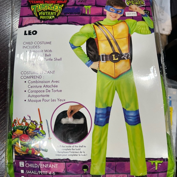 Costumes | Boys Tmnt Leo Leonardo Muscle Jumpsuit Costume Light Up Belt ...